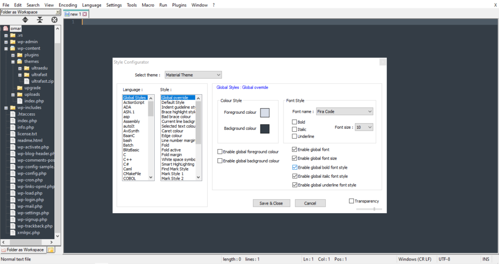 Cara mengganti theme Notepad++ seperti Sublime Text - idnetter.com